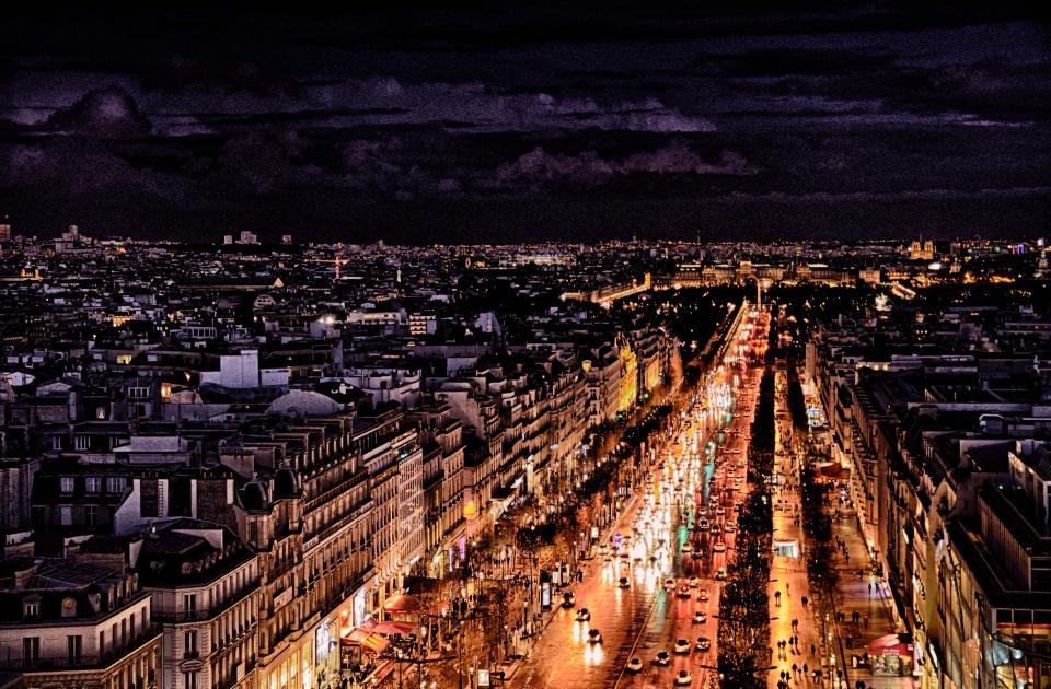Avenue des Champs-Elysees Night Light | Shutterbug